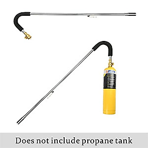 CAMPFIRE Propane Torch Weed Burner Propane Weed Torch with Turbo Trigger Push Button Igniter,Garden Torch for Weeds for Roof Asphalt,Ice Snow,Road Marking,Charcoal