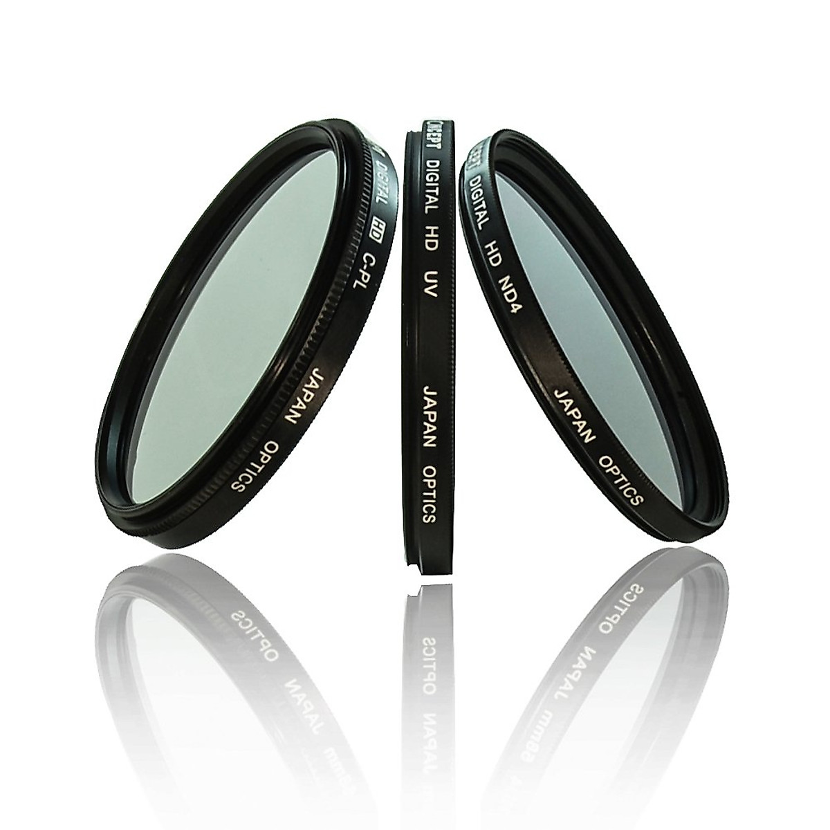 CamDesign 72MM Professional High Definition Lens Filter Accessory Kit for CANON (EF 35mm f/1.4L, EF 85mm f/1.2L II, EF 135mm f/2L), NIKON (85mm f/1.4, 18 200mm f/3.5 5.6G) Lenses - Includes HD Filter Kit (UV, CPL, ND4) + Tri-fold Velcro closure wallet sty