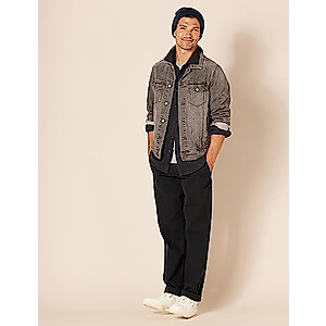 Amazon Essentials Men's Classic-Fit Casual Stretch Khaki Pant, Black, 34W x 32L