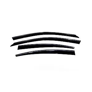 Auto Ventshade [AVS] Low Profile Ventvisor / Rain Guards | Smoke Color w/ Chrome Trim, 4 pc | 794012 | Fits 2007 - 2011 Lexus ES350