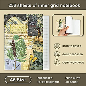 348pcs Scrapbook Kit, Scrapbooking Supplies kit with Aesthetic Scrapbook Paper, Washi Stickers, Washi Tape, A6 Notebook Art Journaling Kit for Bullet Junk Journal Planners DIY for Adults Teens Girls