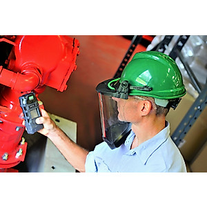 MSA 10115844 V-Gard Visor - Elevated Temperature, Polycarbonate (PC), Clear Tint with Antifog/Antiscratch Coating, Molded, 9.25" x 17" x 0.098", Heavy Duty, Replaceable Eye Protection for Hard Hat