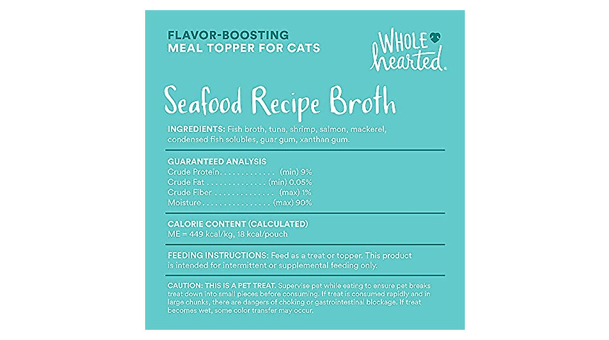 WholeHearted Cat Meal Topper Broths Variety Pack - Boost Flavor & Hydration