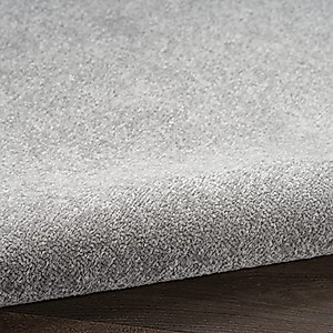 Nourison Modern Passion Geometric Grey/Black 7'10" x 9'10" Area -Rug, Easy -Cleaning, Non Shedding, Bed Room, Living Room, Dining Room, Kitchen (8x10)