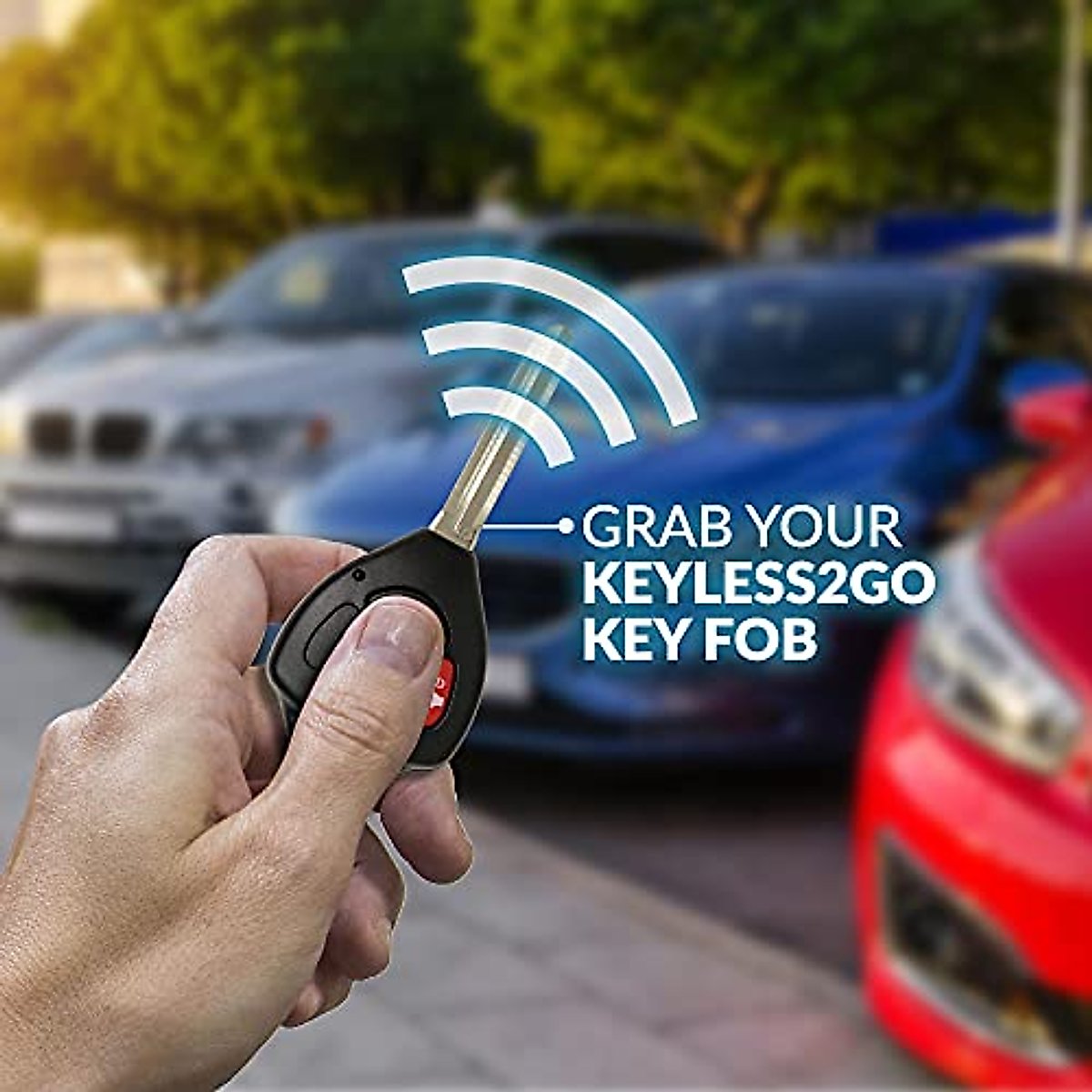 Keyless2Go Replacement for Keyless Entry Remote Car Key with G Chip for Select 4Runner Rav4 Yaris Models That Use HYQ12BBY, HYQ12BDC