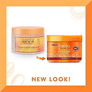 Cantu Define & Shine Custard with Shea Butter for Natural Hair, 12 oz (Packaging May Vary)