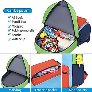 SHENHU Waterproof Kids Backpack Lightweight Kindergarten SchoolBag Bookbag Preschool Bag with Buckles,Laces for Boy Girl