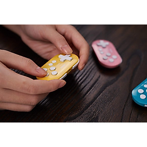 8Bitdo Zero 2 Mini Bluetooth Gamepad for Switch Windows Android MacOS Steam Raspberry Pi (Yellow)
