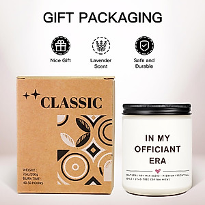 Officiant Gifts for Wedding Day, Wedding Officiant Gift, Gifts for Wedding Officiant - Scented Candles, Best Officiant Ever Gift, Officiant Proposal Gift