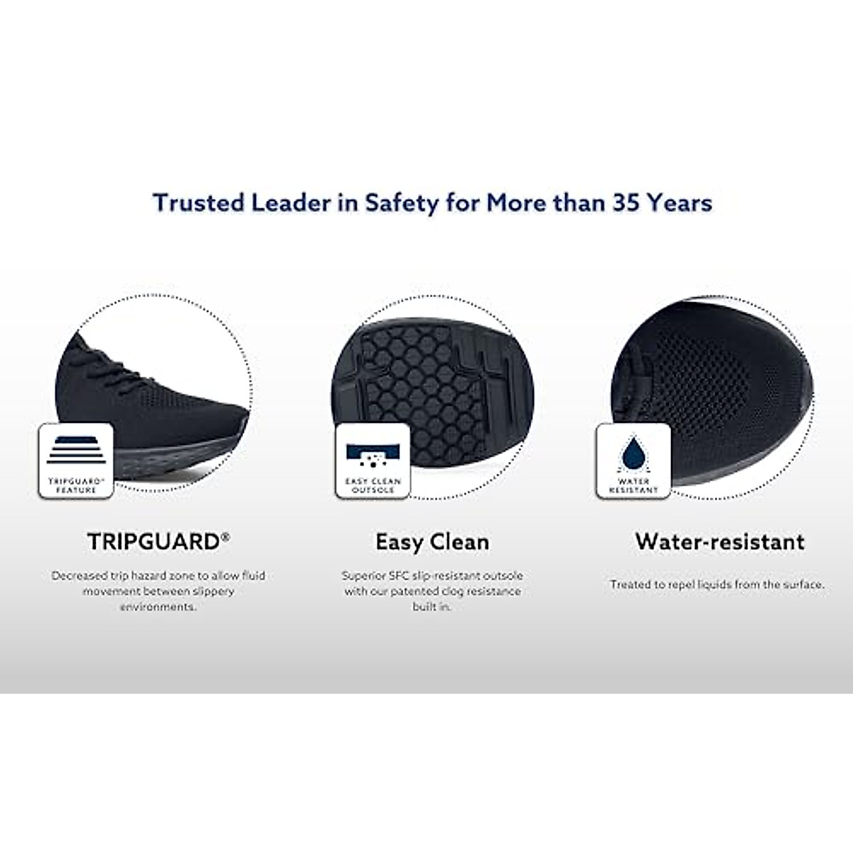 Shoes for Crews Everlight Mens Non Slip Work Shoes - Men's Work & Safety Footwear, Lace-Up Breathable Work Shoes for Men, zapato de trabajo para hombre, Size 8.5 Wide Black