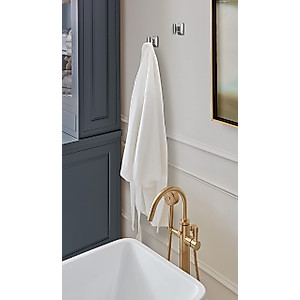 Amerock BH3601026 | Chrome Single Robe Hook | 2-5/8 in. (67 mm) Length Towel Holder | Highland Ridge | Towel Hook for Bathroom | Bathroom Hardware | Bath Accessories