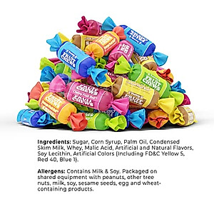 Tootsie Roll Fruit Chews by Cambie | 2 Pounds of Assorted Chewy Fruit Candy in Cherry, Lemon, Lime, Orange and Vanilla | Mouth Watering & Delicious | Repackaged Fresh in a Resealable Pouch | 2 lbs