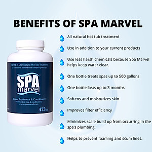 Spa Marvel Treatment and Conditioner Plus Hot Tub Sponge Oil Absorber - 1 Pack
