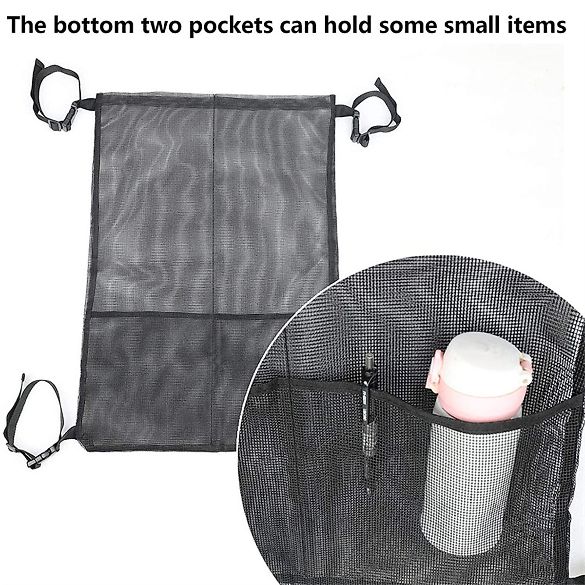 CUSENA Oxygen Tank Holder Oxygen Backpack Wheelchair Bag Pouch Carrier for Wheelchair and Walker, Fits D and E Cylinder Bottle, for Medical, Personal Use,Black,70x25cm