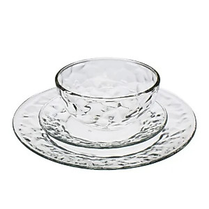 Rocher 12 Pcs. Clear Glass Dinnerware Set (0950-0)