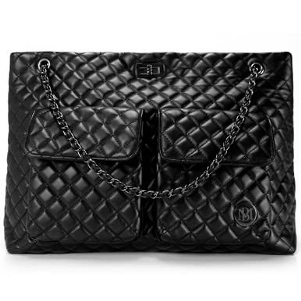 Badgley Mischka Diana Vegan Leather Tote Weekender Travel Bag