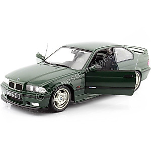 Solido S1803907 1:18 1995 BMW E36 Coupe M3 GT-British Racing Green Porsche Collectible Miniature car