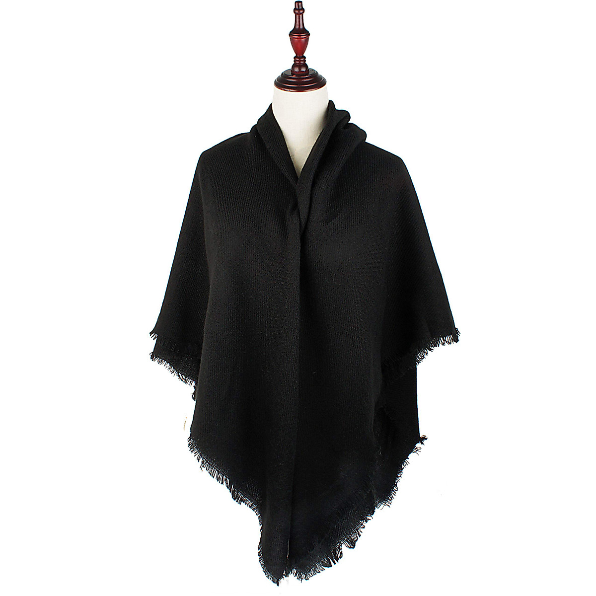 VIVIAN & VINCENT Women's Soft Fall Winter Blanket Scarf Shawls and Wraps for Evening Dress Bridesmaid Wedding Bridal Black