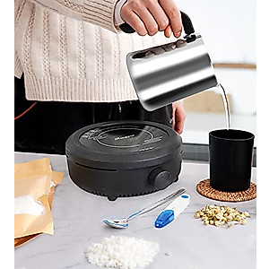Candle Making kit with Hot Plate,Candle Making Supplies,Candle Making Kit for Beginners with Melting Pot,Stirring Spoon,Thermometer and Anti-Scalding Pad Perfect Set Gift