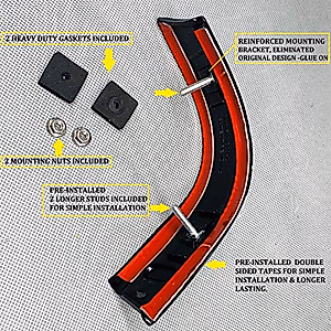 CF Advance Compatible with Ford 2008-2016 F-250 F-350 F-450 F-550 Super Duty Left Driver Side LH and Right Passenger Side RH Updraded Roof Corner Molding Trim Non Painted Set of 2PCS