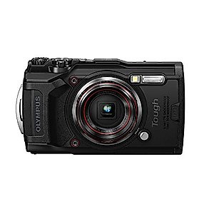 OM System Olympus TG-6 Black Underwater camera, Waterproof, Freeze proof, High Resolution Bright, 4K Video 44x Macro shooting
