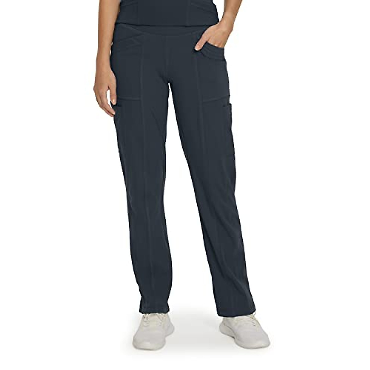 Urbane Impulse Slim Fit Extreme Stretch 4-Pkt Cargo Scrub Pants for Women 9207 Graphite