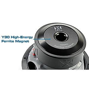 NVX VSW104V2 10" 500 watt RMS 1000 watt Peak Professional Grade VS-Series Dual 4-ohm Car Subwoofer