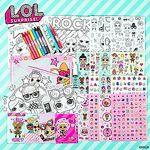 L.O.L. Surprise! Creativity Case by Horizon Group USA,Create, Play & Store,DIY Activity Case Including Paper Dolls,Coloring Pages,Makers,Crayons,Glitter Glue,Scratch Art,Stickers & More.Hot Pink