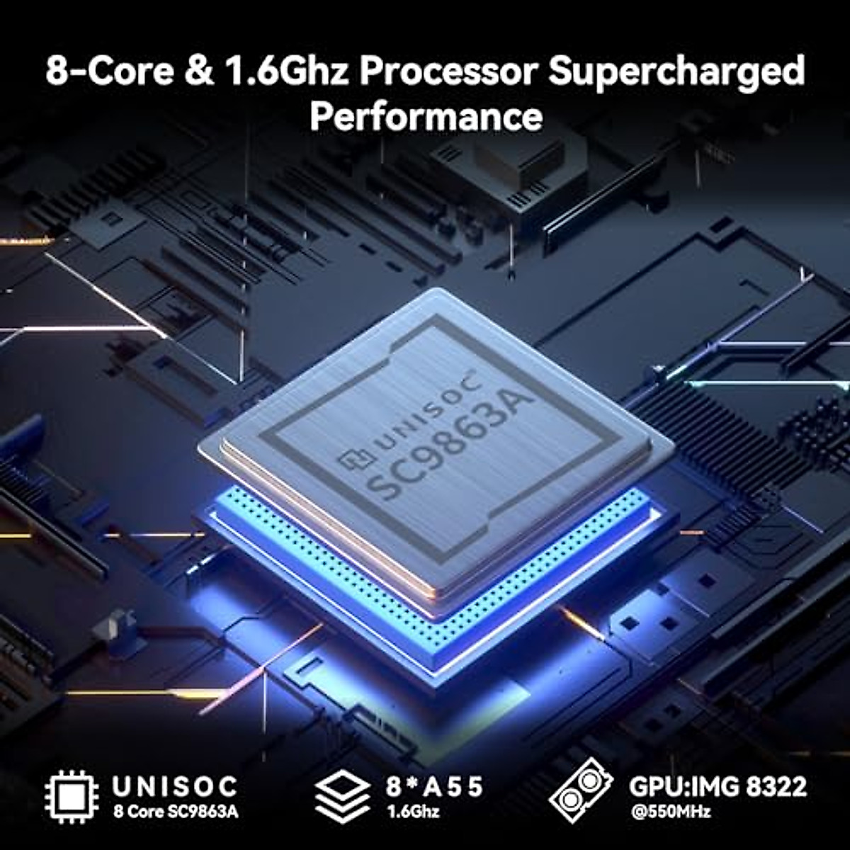 A DREAMER Android 13 Tablet: Octa Core CPU, 4G LTE Tablet with SIM Card Slot Unlocked, 64GB ROM, 6000mAh Battery, 2MP+5MP Dual Camera, Tablet for Kids