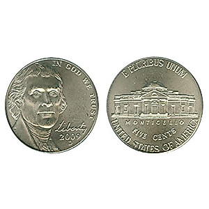 2009 P, D Jefferson Nickel 2 Coin Set Uncirculated