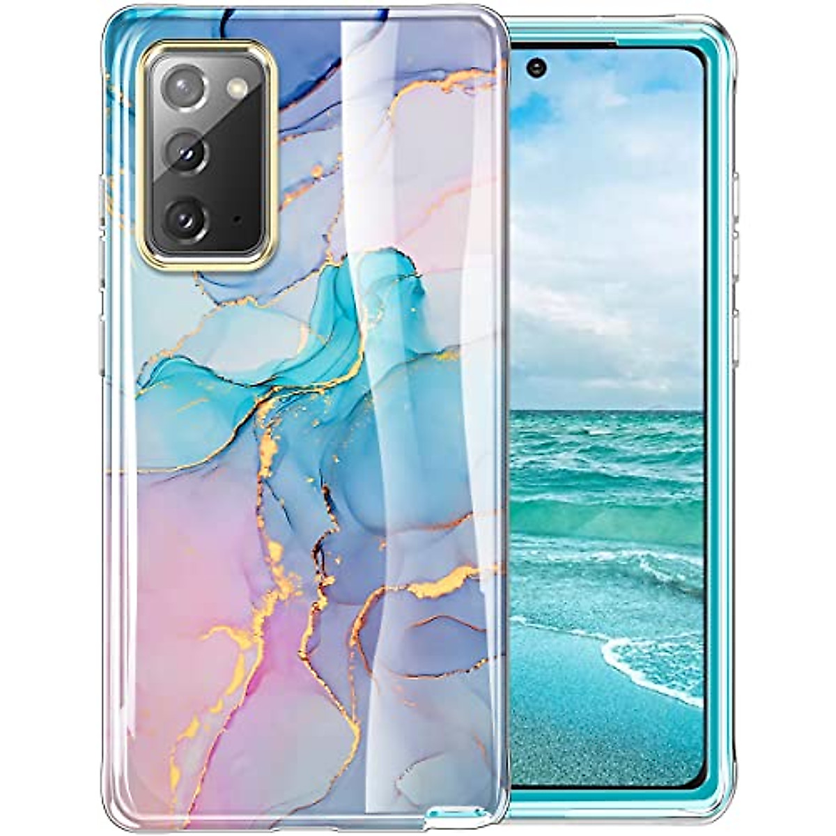 DT Compatible for Samsung Galaxy Note 20 Case(NO Screen Protector), Lightweight and Stylish Full Body Shockproof Protective Rugged TPU Case for Samsung Note 20