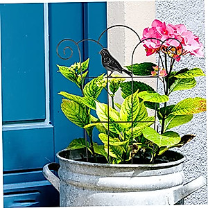 English Cucumbers 5pcs Plant Climbing Frame Orchid Plant Rose Plant Outdoor Fencing Indoor Trellis English Cucumbers Iron Green Plant Support Garden Fencing Plant Stake Support