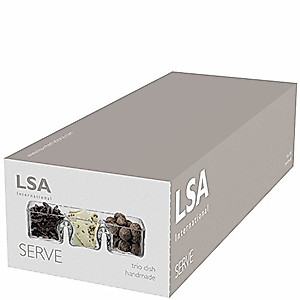 LSA International Serve Trio Dish L11.75in x W4.25in Clear, 11.75 x 4.25
