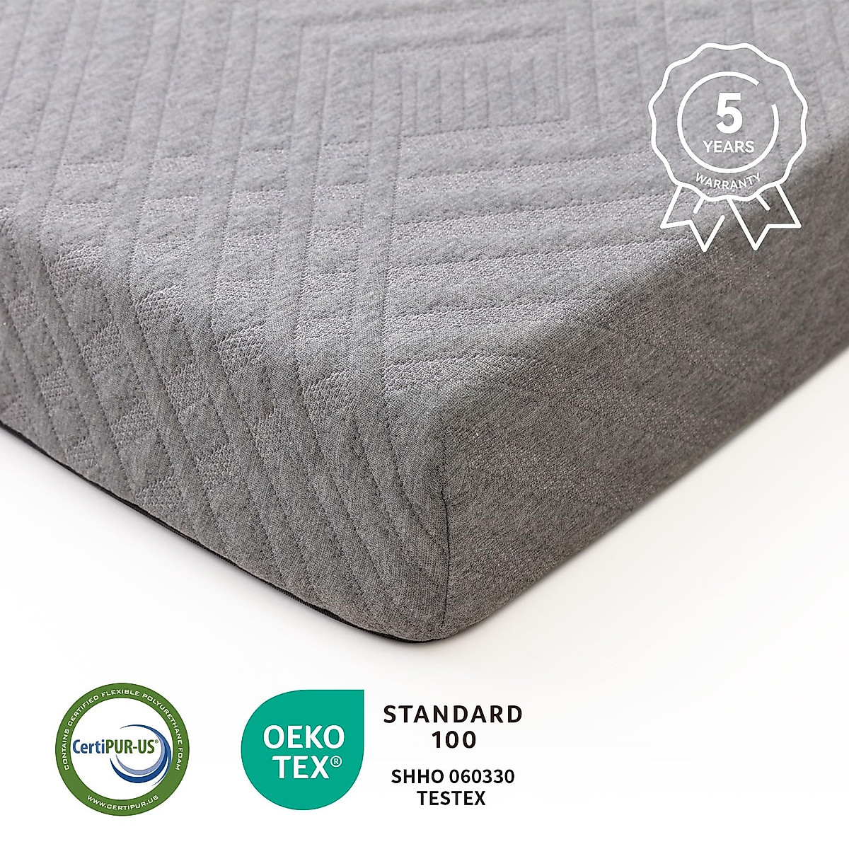 Hcore Folding Mattress Twin XL, 4 Inch Foldable Trifold Memory Foam Mattress with Bag, Portable Mattress Topper for Floor, Camping, Guest, CertiPUR-US Certified, 80"x 38" x4"