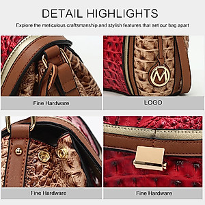 MKF Collection Crossbody Bag for Women, Vegan Leather shoulder Bag Handbag Purse By Mia K