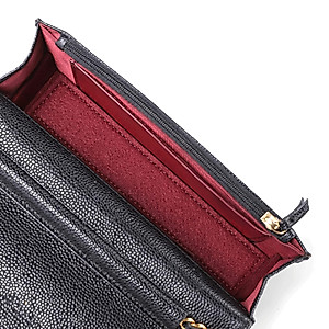 KESOIL Purse WOC Base Shaper, Felt Base Shaper Saver and Insert for Wallet on Chain Bags Handbag woc Bag Base Shaper (7" x 1.2", Black)