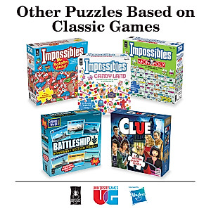 BePuzzled, Hasbro Monopoly Game Impossibles Puzzle, Based on The Classic Game of Monopoly, for Ages 15 and Up