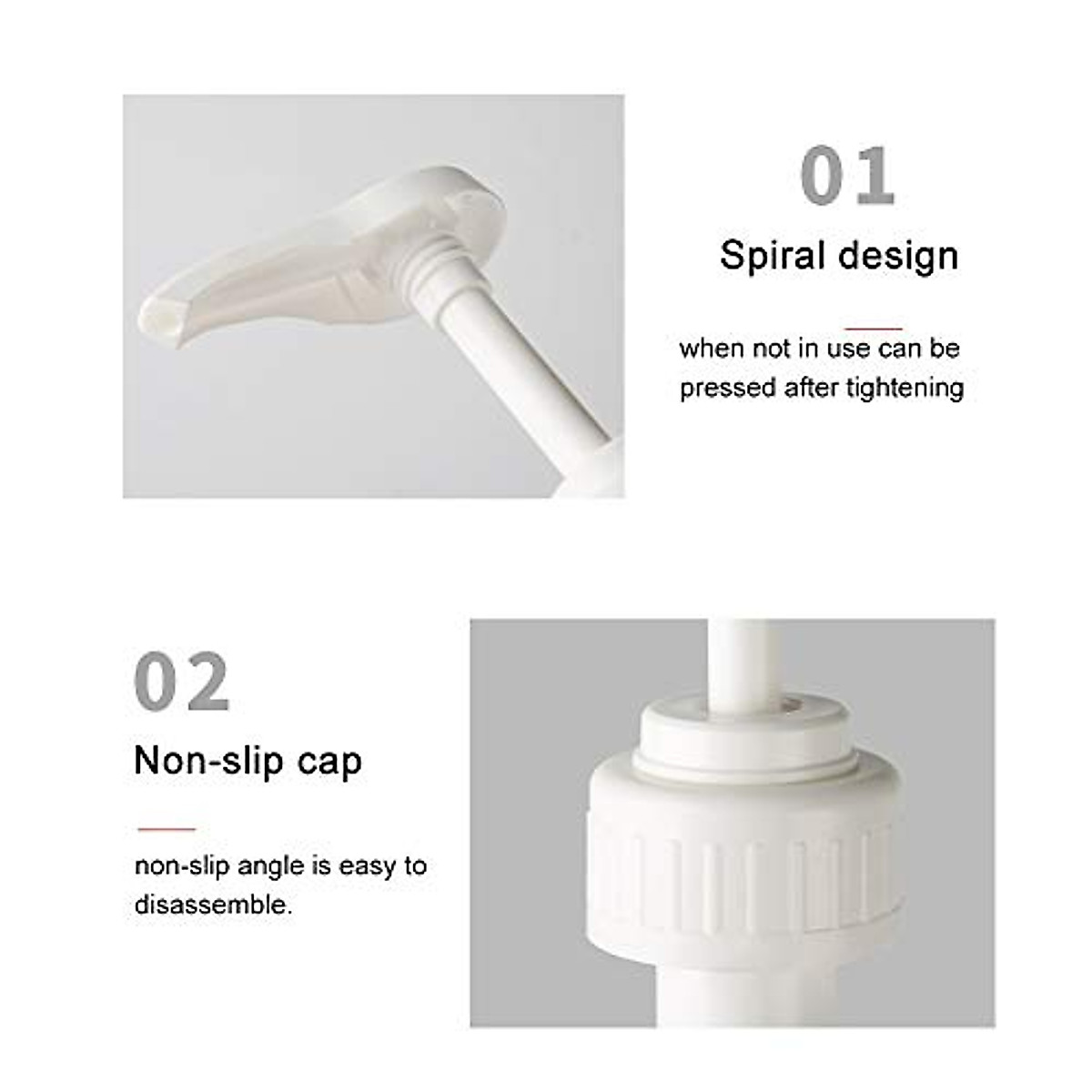 LIZEALUCKY Squeeze Bottle 1600ml Simple Pressure Pump Bottle Empty Syrup Tomato Sauce Condiment Container Reusable Squeeze Bottle