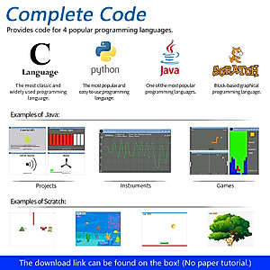 FREENOVE Complete Starter Kit for Raspberry Pi 5 4 B 3 B+ 400, Python C Java Scratch Code, 708-Page Tutorial, 138 Projects, 386 Items, Camera Speaker Sound Sensor (Raspberry Pi NOT Included)