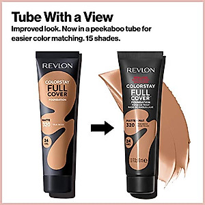 Liquid Foundation by Revlon, ColorStay Face Makeup for Normal and Dry Skin, Longwear Full Coverage with Matte Finish, Oil Free, 240 Medium Beige, 1.0 Oz