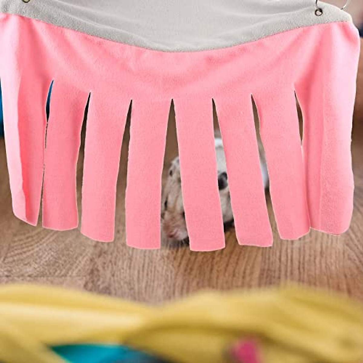 balacoo Rat Sleeping Hidey Sides Bed Rats Beds Curtain Small Tent Animal for Home Forest Three Cage Pet Guinea Hide Decoration Decor Fit Rabbit House Chinchilla Corner Ferrets