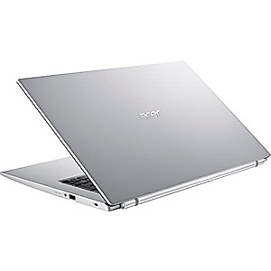 Acer Aspire 3 17.3" HD+ Premium Laptop | 11th Gen Intel Core i3-1115G4 | Intel UHD Graphics | Windows 11 Home | with Laptop Stand Bundle (Silver, 8GB DDR4 RAM | 256GB SSD)