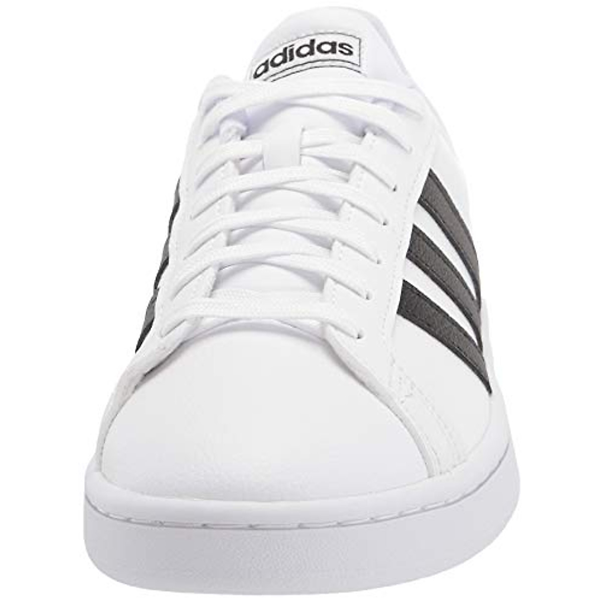adidas Women's Grand Court Shoe, White/Black/White, 8