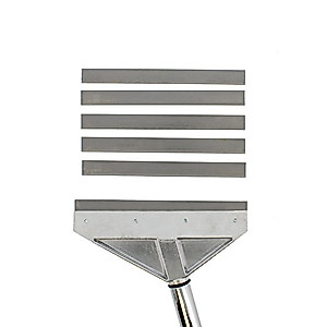 ABN Floor Scraper Tool with 5-Pack Replacement 8” Inch Razor Blades – Heavy-Duty Garage Flooring Removal and Demolition