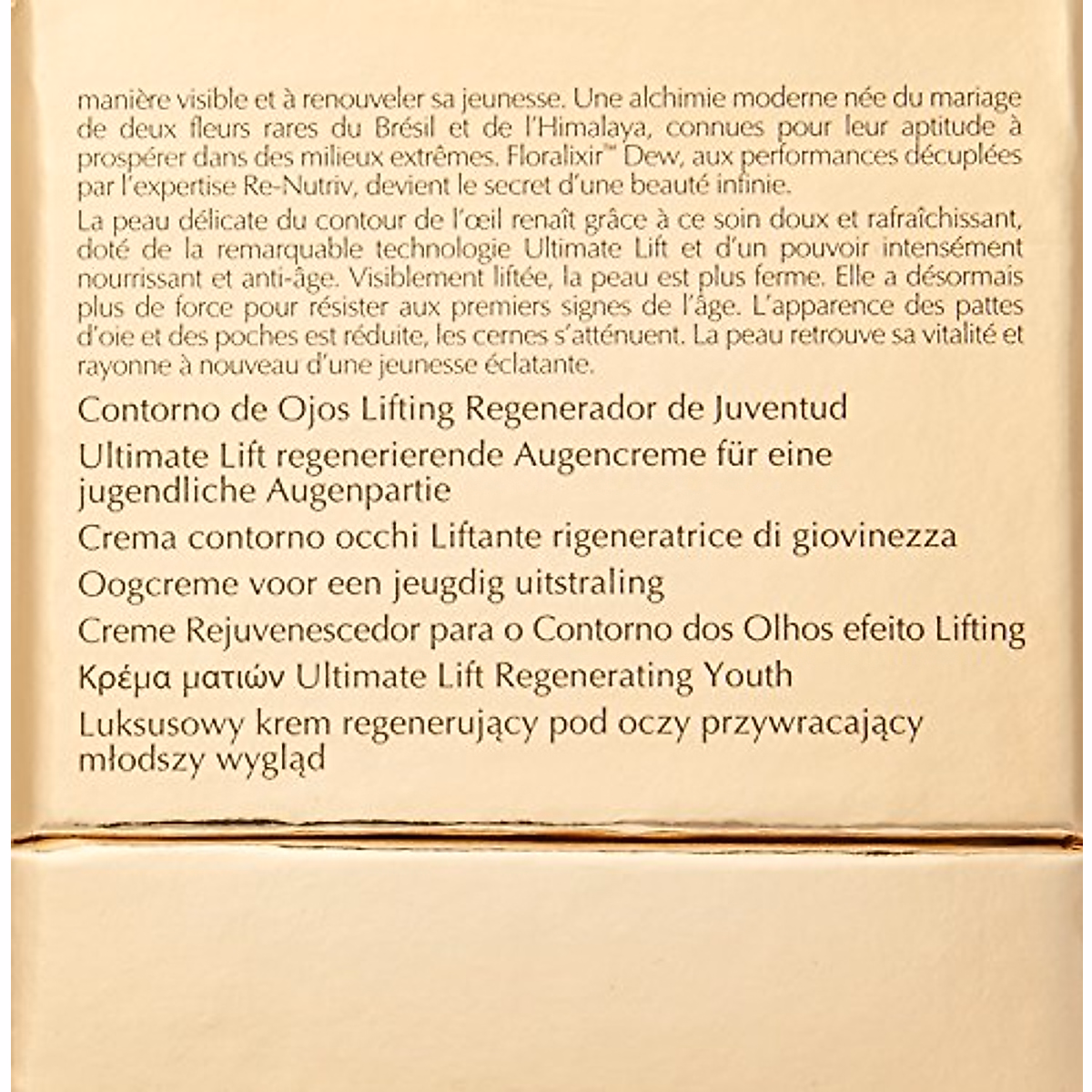 Estee Lauder Re-Nutriv Ultimate Lift Regenerating Youth Eye Creme, 0.5 Ounce