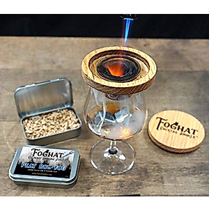 Peat Bog Fog - Foghat Culinary Smoking Fuel | Infuse Wine, Whiskey, Cheese, Meats, BBQ, Salt | Luxury Wood Smoking Chips for Portable Smoker, Smoking Gun, Glass Cloche or Foghat Cocktail Smoker