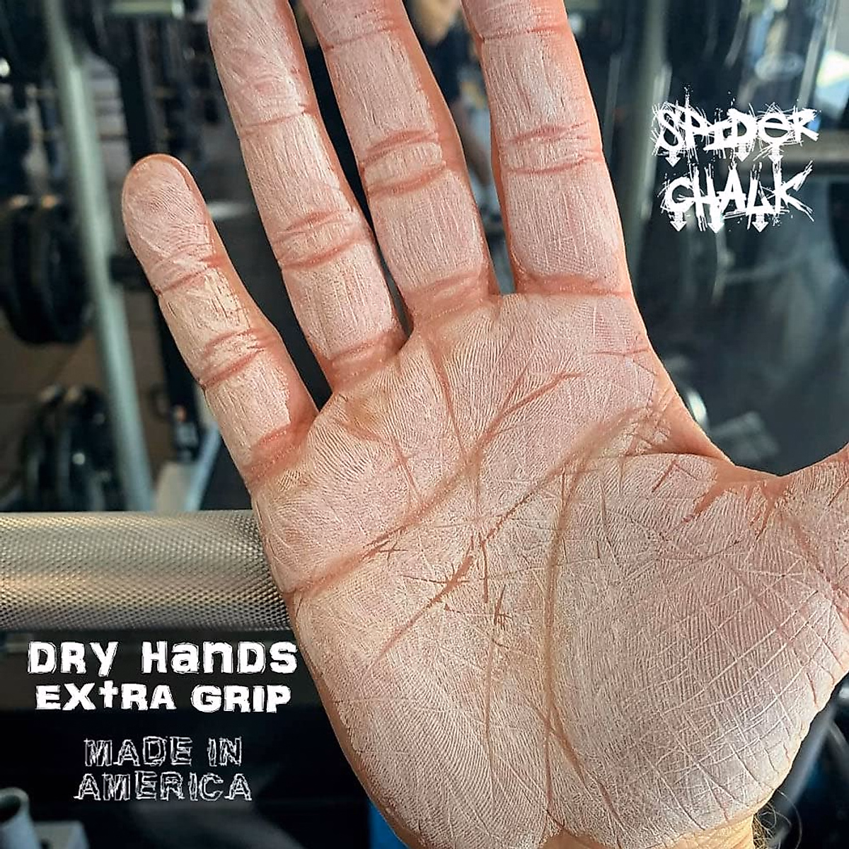 8oz Gym Chalk Mega Block - Lasts 2X Longer Made in The USA - for Powerlifting, Weightlifting, Cross Fit