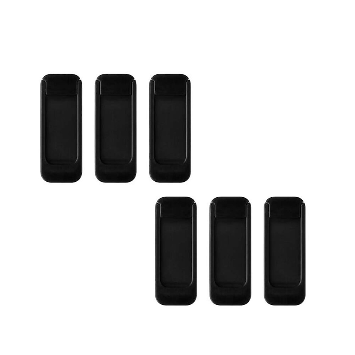 Fansipro 6PCS Webcam Camera Lens Cover Sticker Privacy Protection Anti-peep for Laptop, 4.1 * 1.6 * 0.2 (CM), Black