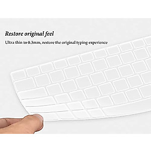Keyboard Cover for 14" Dell Inspiron 14 5410 5415 5418 5420 5425 5430 7415 7420 7425 7430 /Dell Latitude 14 3320 3420, 13.3" Dell Inspiron 13 5310 5320/16" Inspiron 16 5630 5620 5625 7620 Skin-Clear