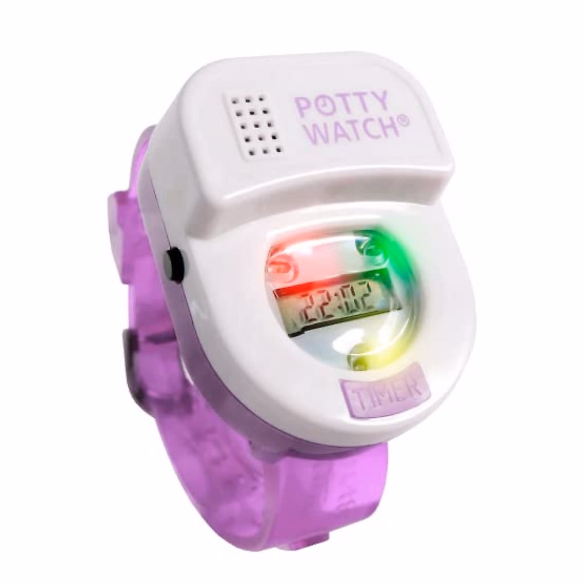 Potty Watch for Kids Potty Training - Potty Training Watch with 3 Fun Flashing Lights and Music - Water-Resistant Watch - Potty Watch Remind Kids Every 30, 60 or 90 Minutes - Purple